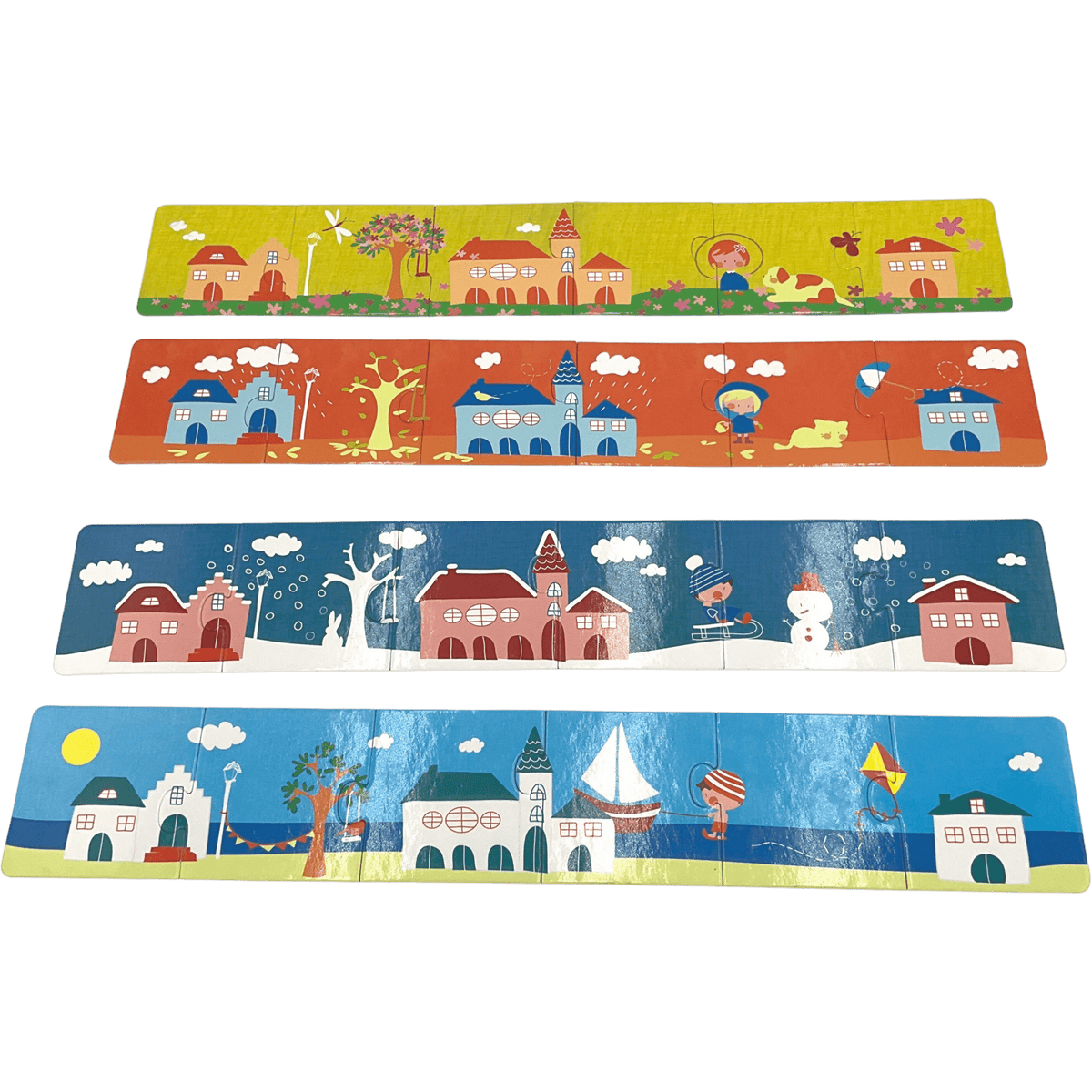 Puzzles les saisons 4x6 pièces Apli Kids d'occasion - KIDIBAM