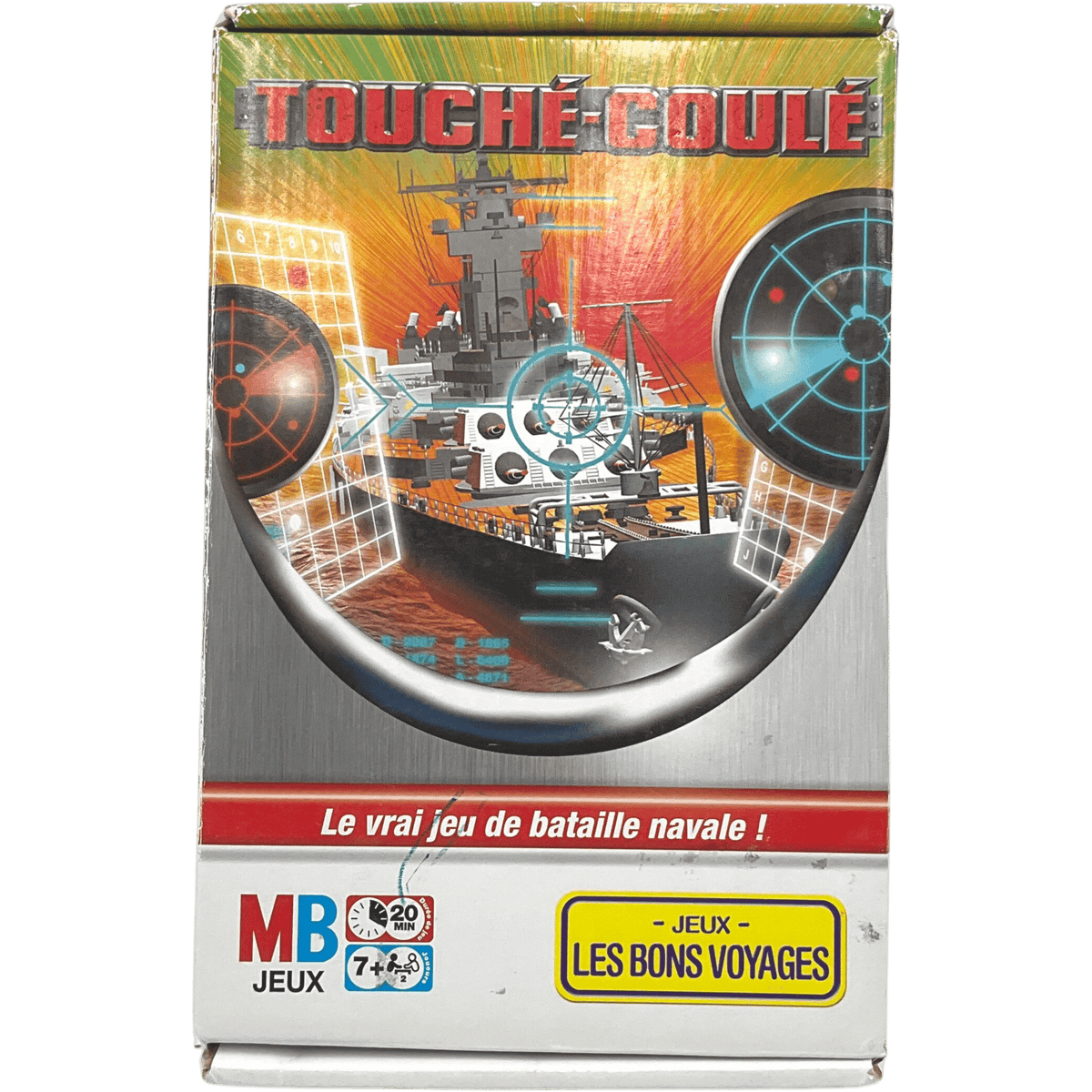 Touché coulé - Le vrai jeu de bataille navale (format voyage) MB Jeux d ...