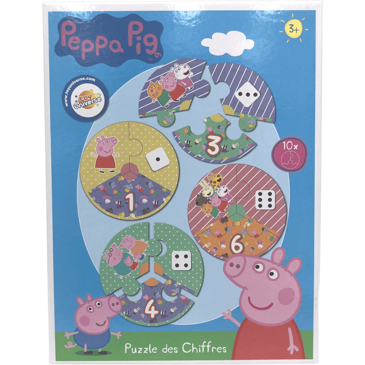 Peppa pig Puzzle des chiffres Hasbro d'occasion - KIDIBAM