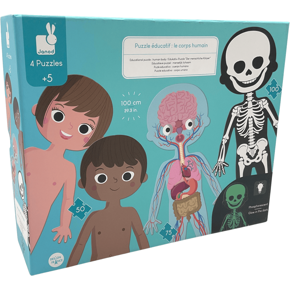 Puzzle éducatif géant Le Corps Humain Janod d'occasion - KIDIBAM